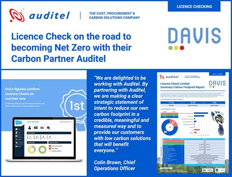 Licence Check On The Road To Becoming Net Zero With Their Carbon
