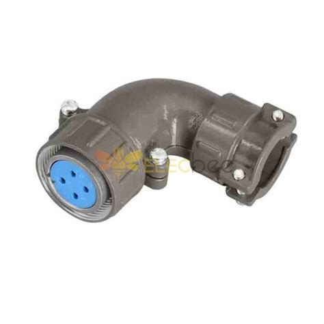 P28 4 Pin Female Plug Straight Welded Bent P28k9s Aviation Connector