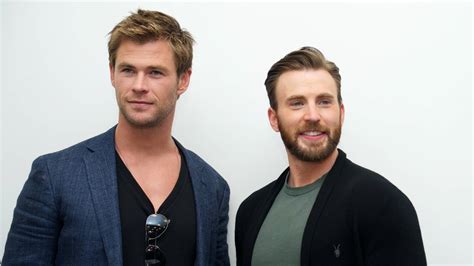Chris Evans And Chris Hemsworth Wallpaper