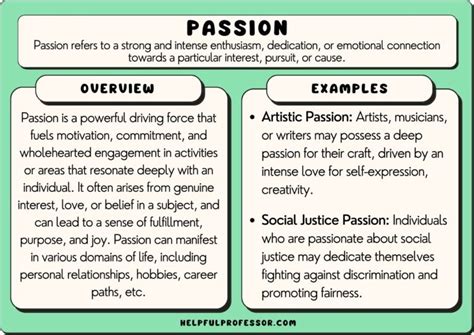 Examples Of Passion In Everyday Life
