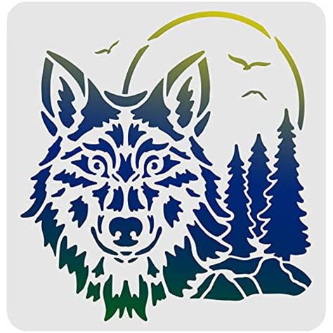 Printable Full Page Wolf Stencil Printable Stencils