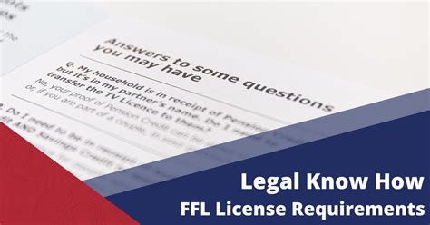 Ffl License Requrements By Firearm Attorney Do You Qualify [2020]