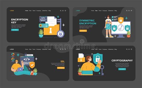 Data Encryption Web Or Landing Set Personal Information Internet