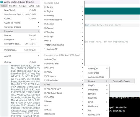 Utiliser Lesp32 Cam Avec Larduino Ide Idehack
