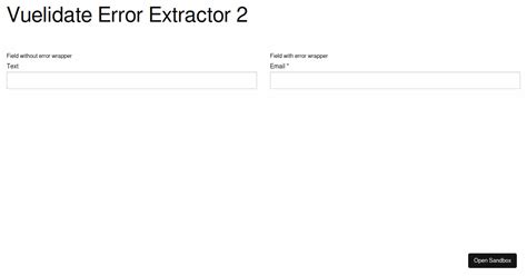 Vuelidate Error Extractor Examples Codesandbox