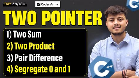Lecture 28: Two Pointer in C++ | TWO SUM | Pair Sum | Pair Difference ...