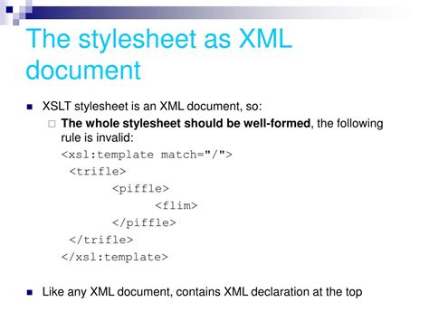 PPT XSLT Extensible Style Language For Transformation PowerPoint Presentation ID 1091186