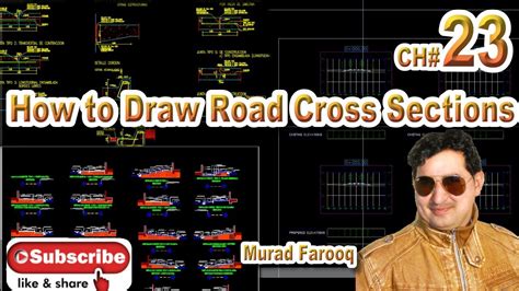 How To Draw Road Cross Sections In Autocad Civil 3d Ch 23 Youtube