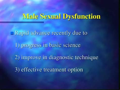 Ppt Male Sexual Dysfunction Powerpoint Presentation Free Download