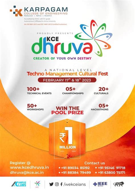 Dhruva 2023 Karpagam College Of Engineering Techno Management