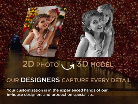 3d Crystal Cube Portrait Captur3d