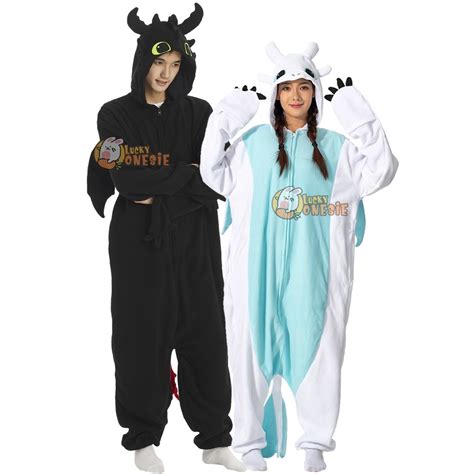 Couples Onesie Pajamas Duo Halloween Costume Luckyonesie