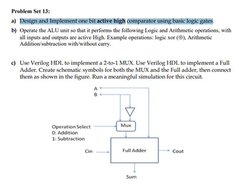 Solved Problem Set A Design And Implement One Bit Chegg