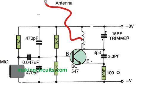 Transmitter Circuit With Etched Coil On Pcb Making Easy Circuits