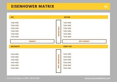Eisenhower Matrix Template Examples To Edit Online