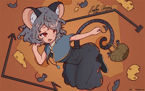 Touhou Mouse Youkai Nazrin 4k Descărcare De Fundal