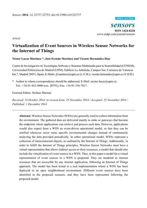 pdf virtualization of event sources in wireless sensor networks for