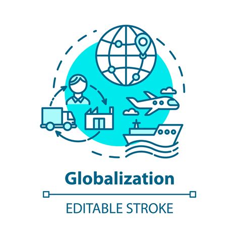 Globalization Concept Icon International Economy Global Distribution