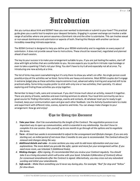 Bdsm Contract Template Williamson Ga Us