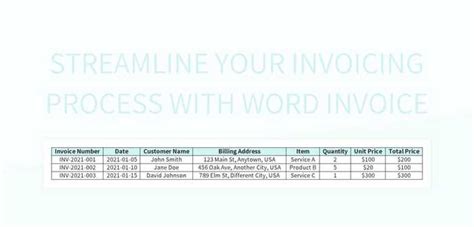 Streamline Your Invoicing Process With Word Invoice Excel Template Free Download Pikbest