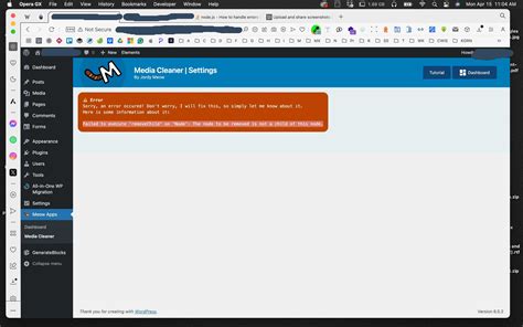 Wordpress Editor Mobile View Crashes Says Error Failed To Execute