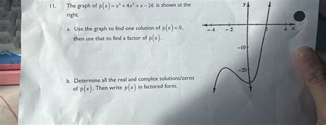 solved the graph of p x x3 4x2 x 26 ﻿is shown at the