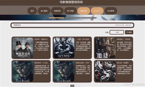 springboot电影售票管理系统swy1p（程序 源码 数据库 调试部署 开发环境） 电影票售卖管理系统 csdn博客