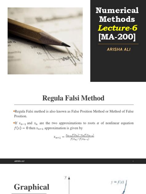 Numerical Methods Lecture 6 Pdf Theoretical Computer Science