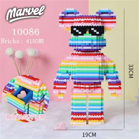 Promo Nano Block Violent Bear Series Bricks Education Nano Block Kado