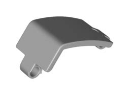 LEGO Technic 24116 Paneel Gebogen 3x6x3 Hellgrau