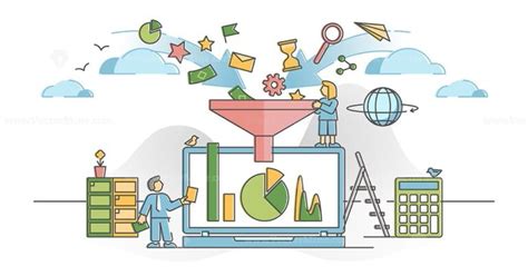 Data Filter Funnel For Information Sorting And Optimization Outline