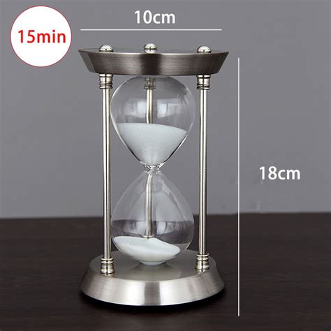 Metal Hourglass Timer Home Desktop Decor Hourglass Grandado