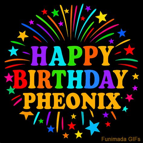 Happy Birthday Pheonix Fireworks  Download On