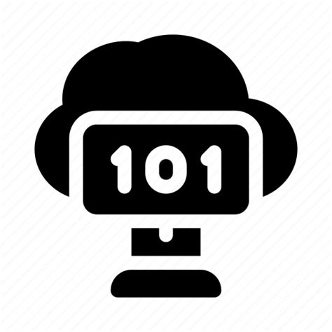 Binary Code Number Cloud Algorithm Icon Download On Iconfinder