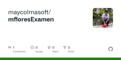 Github Maycolmasoftmfloresexamen