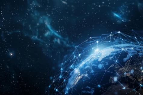 Global Network Connectivity Concept Premium Ai Generated Image