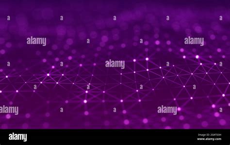 Abstract Futuristic Dynamic Background Network Connection Structure With Dots And Lines Big