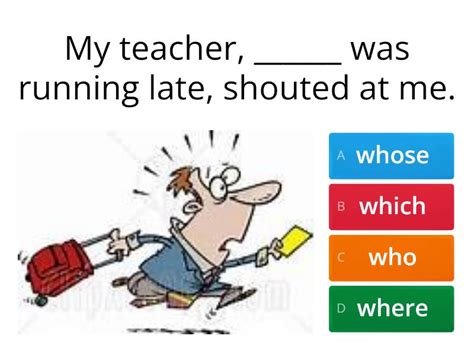 Non Defining Relative Clauses Quiz