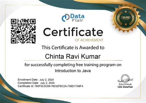 Chinta Ravi Kumar On Linkedin Java Programming Dataflair