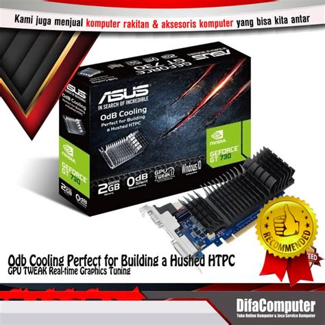 VGA ASUS GeForce GT GB GDDR Low Profile DIFACOMPUTER