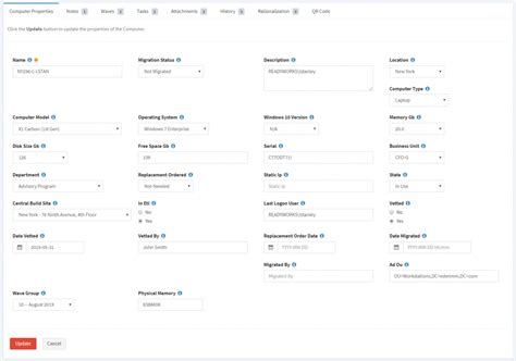 Asset Properties Readyworks User Guide