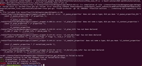 Issues When Cross Building TFLite GPU Delegate And Loading The Built So File In Python Issue