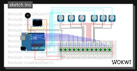 Mini Synth Wokwi Esp32 Stm32 Arduino Simulator