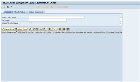 Rz51 Sap Tcode Configure Mte Check Groups Transaction Code