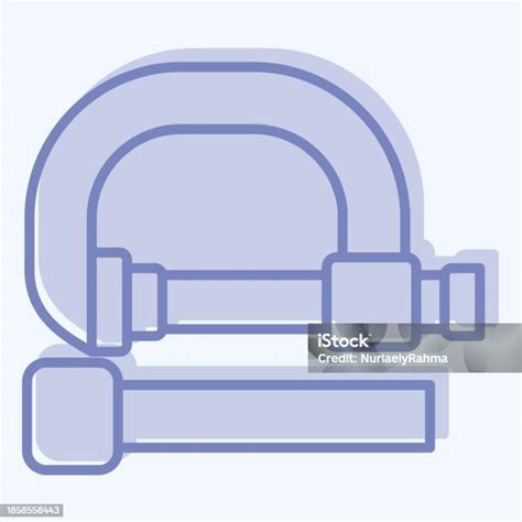 아이콘 C 클램프 건설 기호와 관련이 있습니다 투톤 스타일 심플한 디자인 편집 가능 간단한 일러스트레이션 건설 산업에 대한 스톡 벡터 아트 및 기타 이미지 Istock