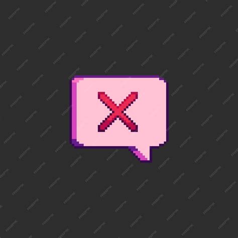Premium Vector Pixel Art Dialog Icon