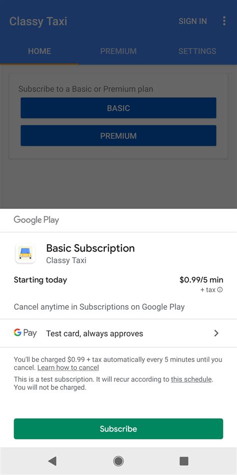 Integrate The Google Play Billing Library Into Your App Android Developers