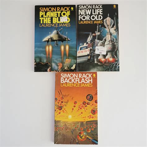 1970s Vintage Sci Fi Books Simon Rack By Laurence James Sphere Books