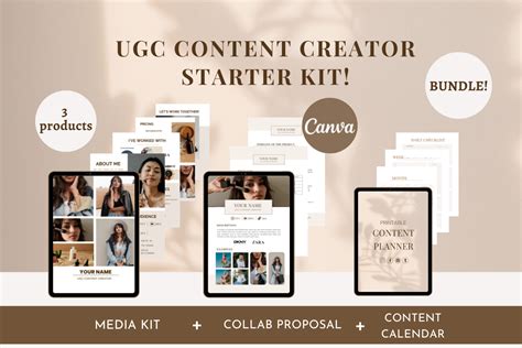 Content Creator UGC Kit for Social Media Graphic by Mila Tinta ...