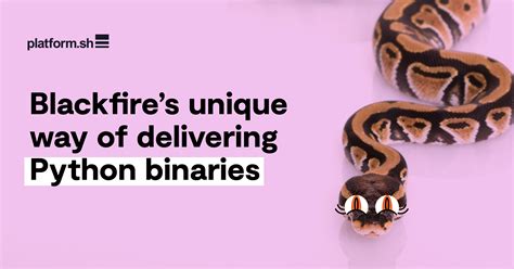 Blackfires Way Of Delivering Python Binaries Platformsh